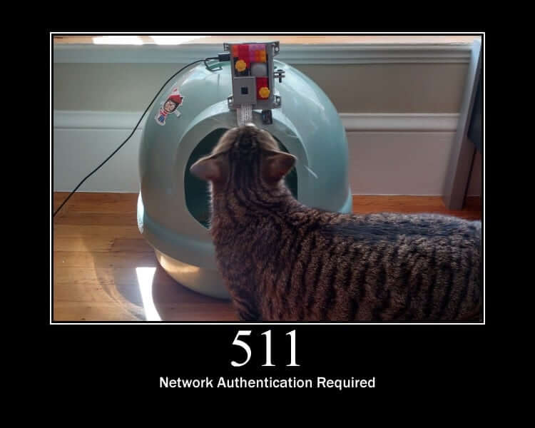511 Network Authentication Required | HTTP Cats
